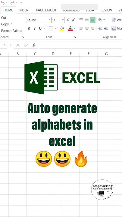 Auto generate alphabets in Excel | Char Function | #excel #exceltips #exceltricks #accounting # ...