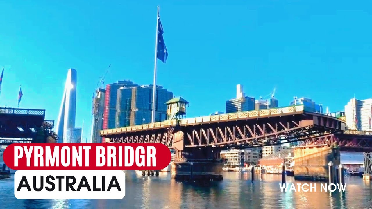 Pyrmont Bridge, Darling Harbour, Sydney, Australia-Walk Tour - YouTube