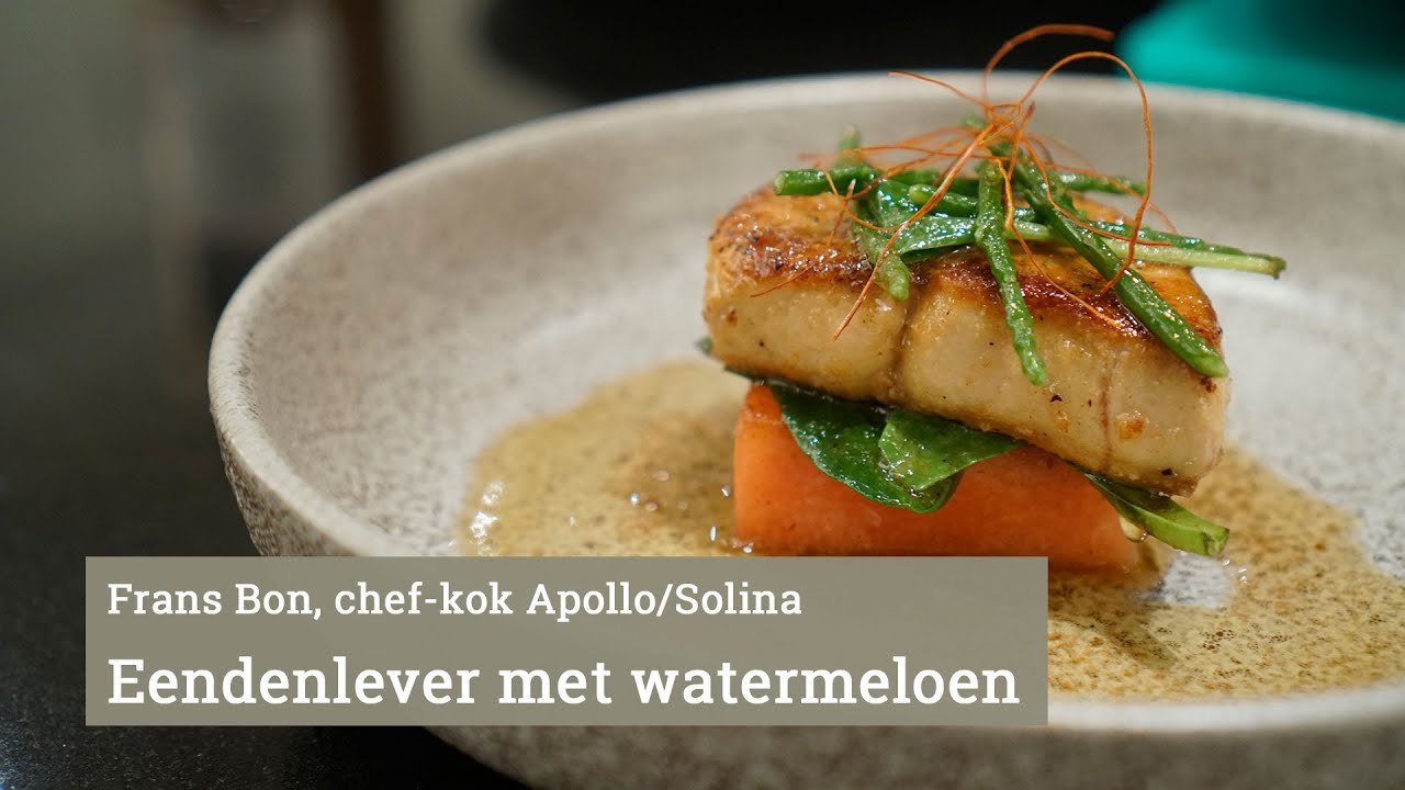 Eendenlever met gebakken watermeloen - YouTube