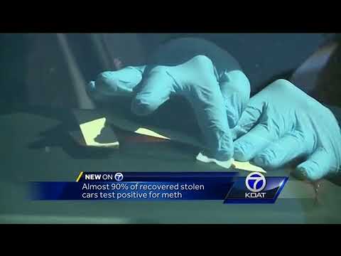 Meth residue in stolen cars - YouTube