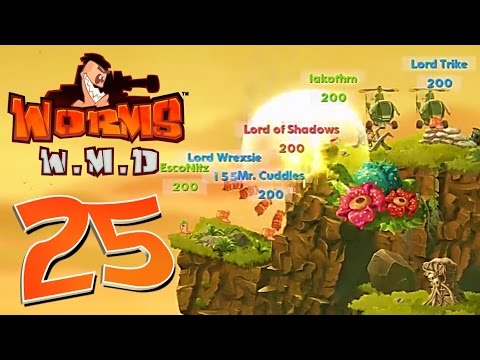 [25] Lucky Crates With Fans! (Worms WMD Multiplayer) - YouTube
