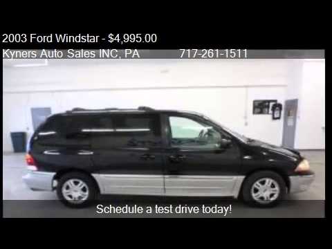 2003 Ford Windstar SEL 4dr Minivan for sale in Chambersburg, - YouTube