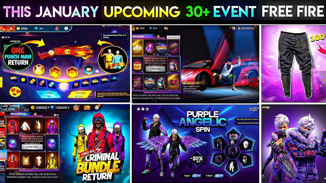 Upcoming Events in Free Fire 🤯🥳| Free Fire New Event | Ff New Event ...