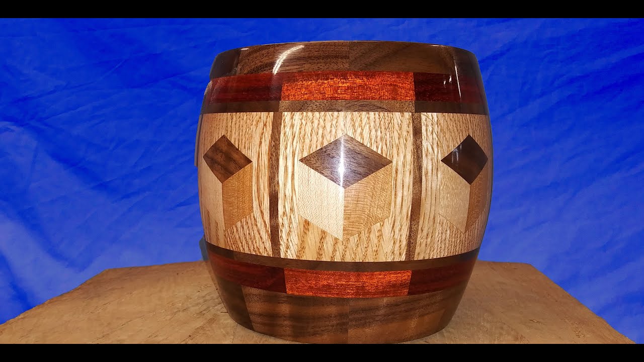Wood Turning The Barrel of Blocks - YouTube
