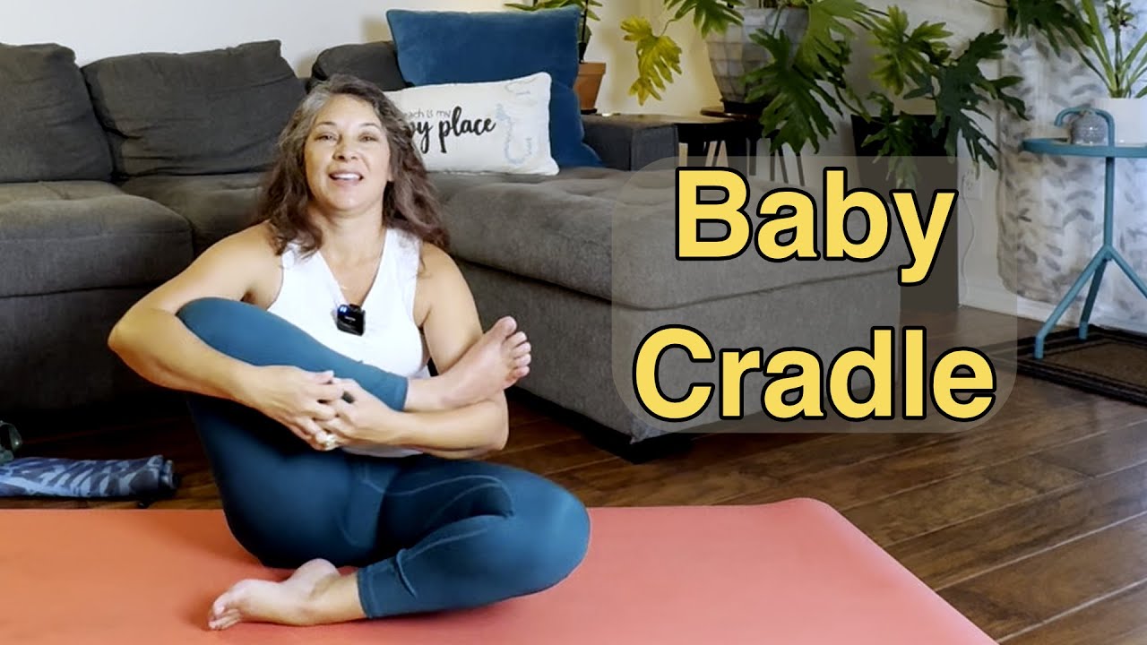 Try This Hip Stretch for Beginners! | Baby Cradle Pose Breakdown - YouTube