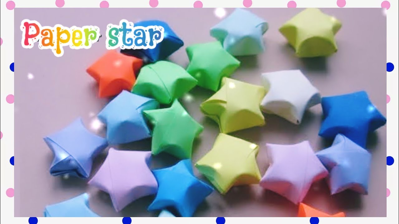 How to make paper lucky stars in minutes - YouTube