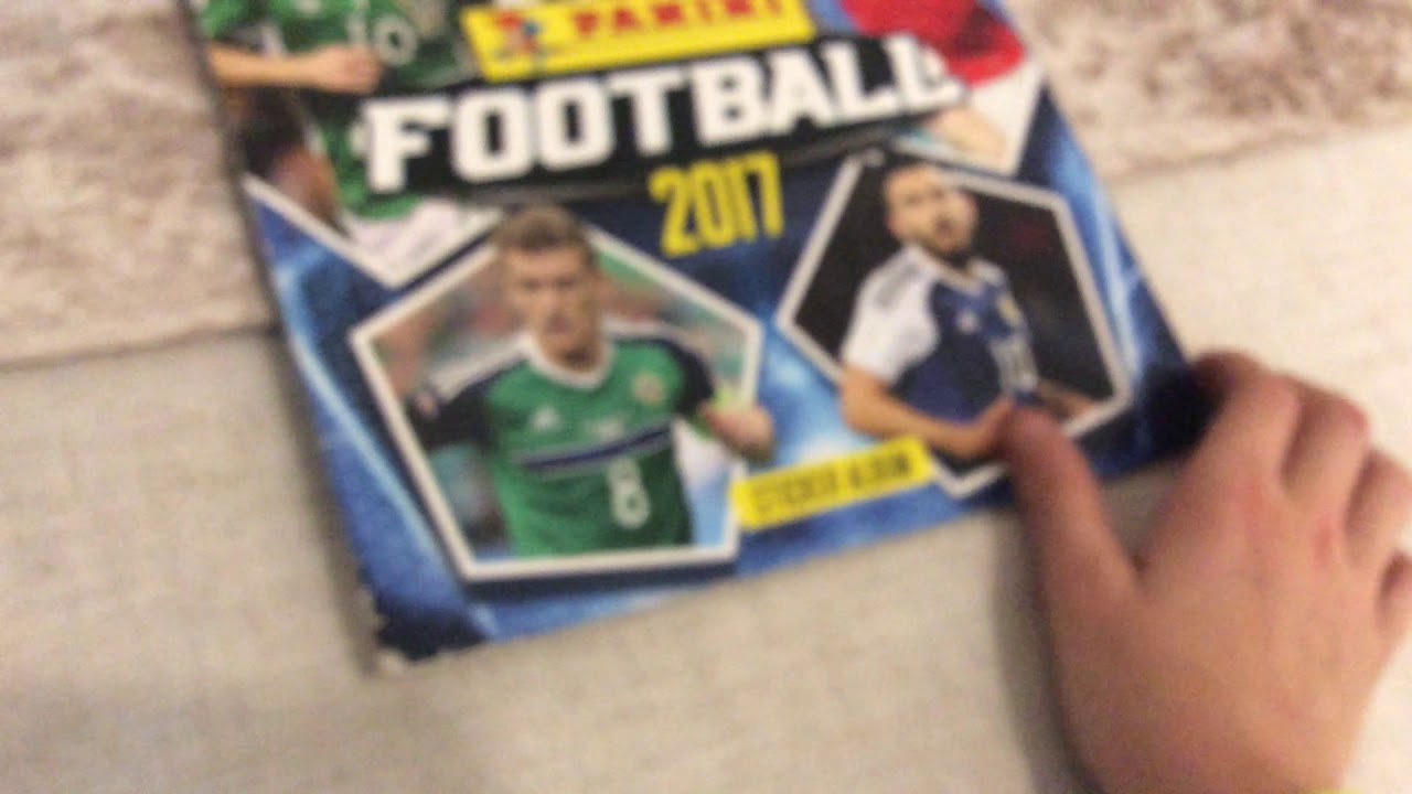 Football official sticker collection 2017 with 4 uk teams - YouTube