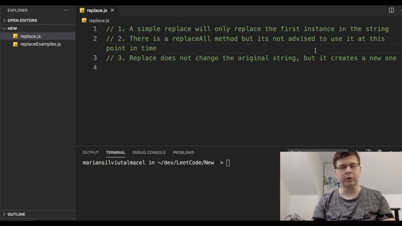 The javascript method replace - From Basic to Advanced - Episode 1 ...