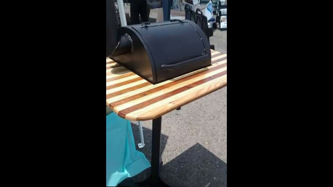 Small personal bbq pit build - YouTube