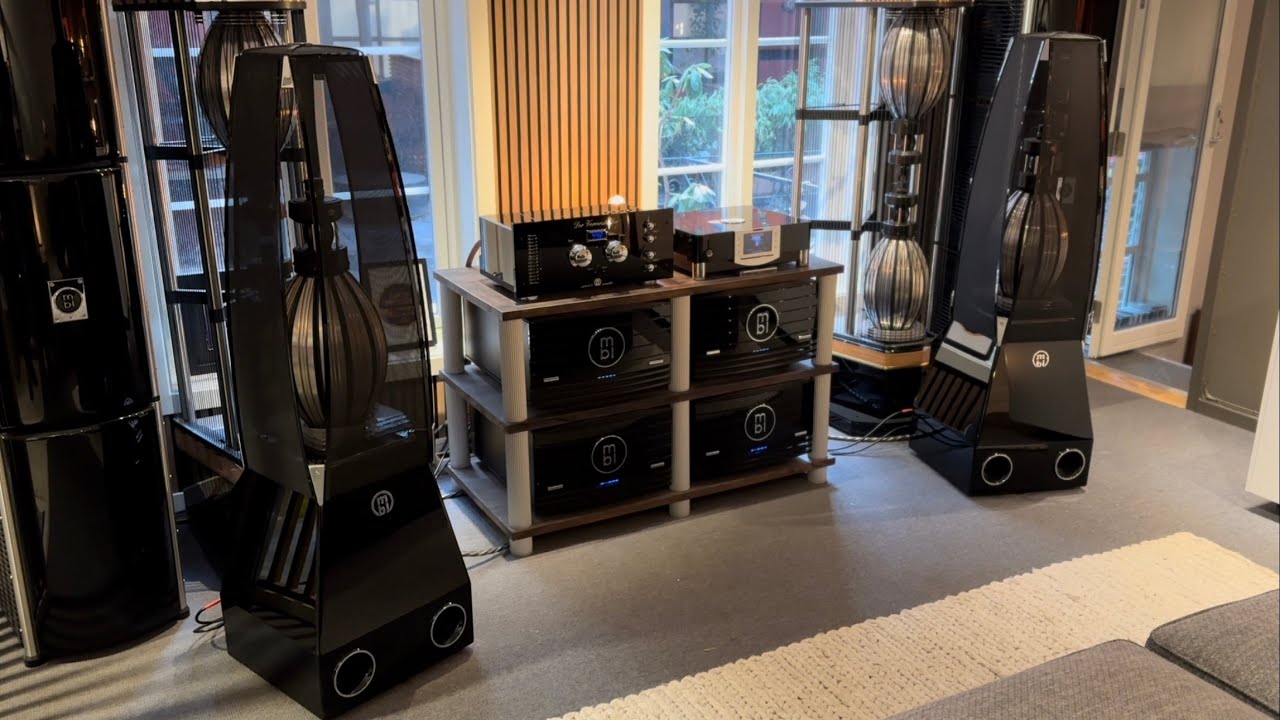 MBL 101 omnidirectional loudspeakers, MBL electronics - YouTube