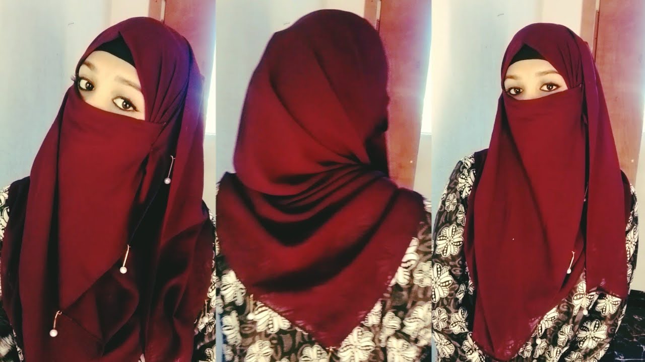 Easy Hijab style and Niqab tutorial 🥰 daily wear hijab tutorial # ...