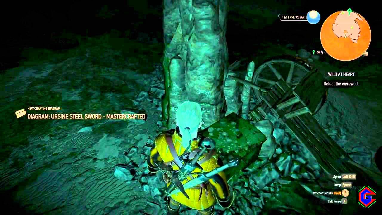 The Witcher 3: Wild Hunt-Mastercrafted Ursine Steel Sword Location ...