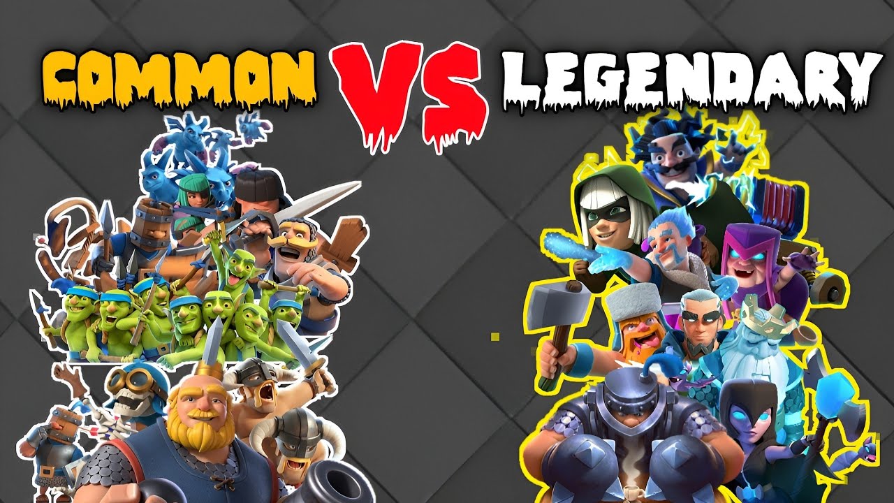 Common Vs Legendary |10 vs 10|Clash Royale Olympics |Who will win ...