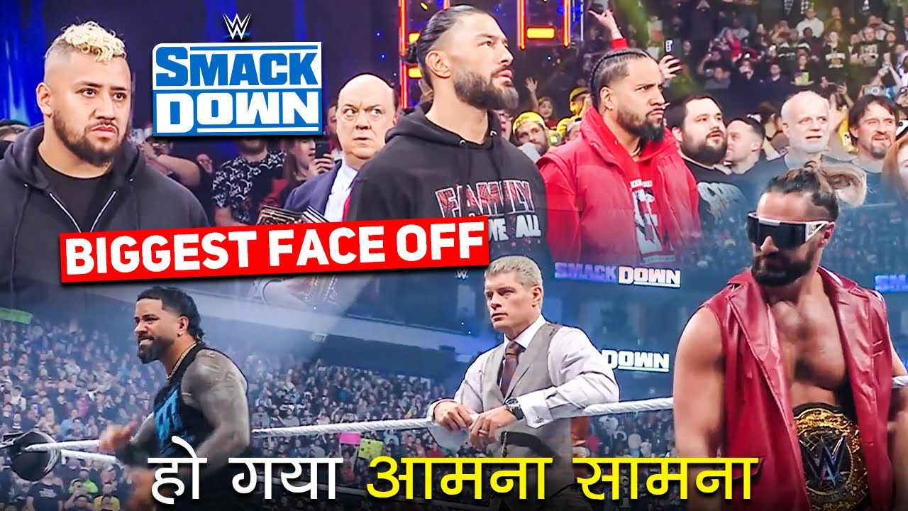 'Aamna Saamna🔥' Roman Reigns Vs Cody Rhodes WrestleMania 40 Face-Off ...