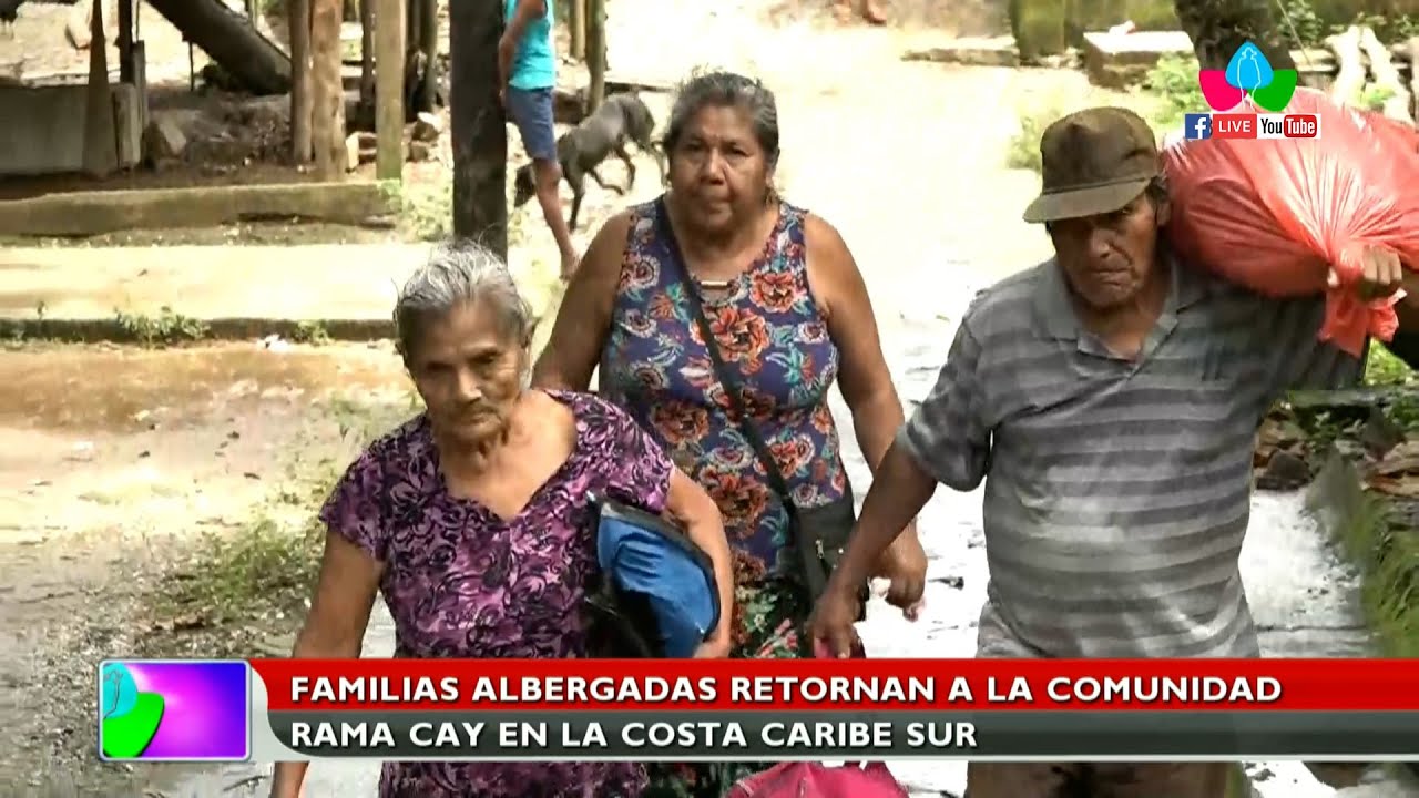 Familias albergadas retornan a la comunidad Rama Cay en la Costa Caribe ...