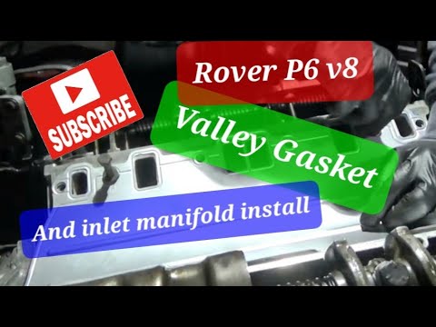 Rover p6 v8 Valley gasket and inlet manifold install #p6 #v8 #rover # ...