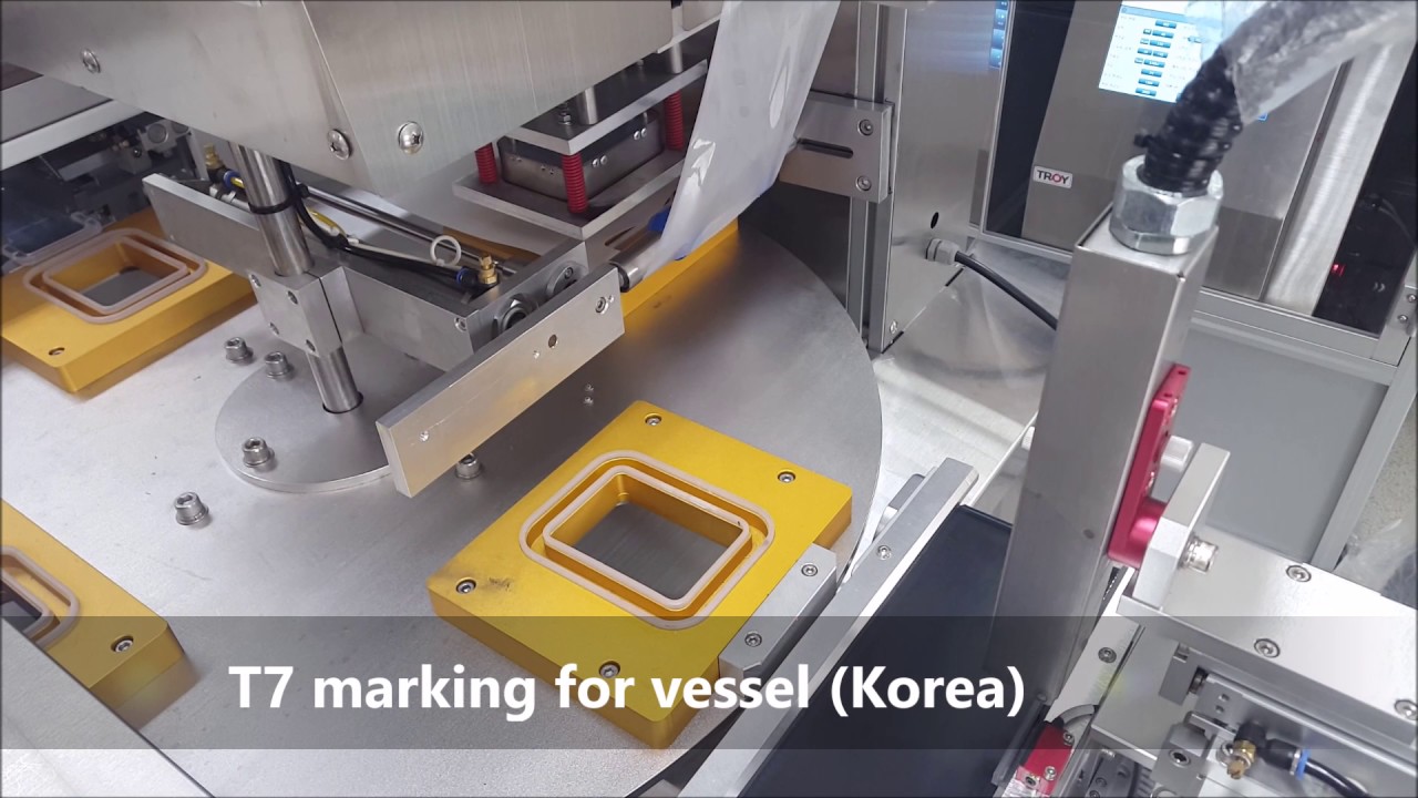 T7 marking for vessel (Korea), Troy CIJ Continuous Ink Jet marking ...