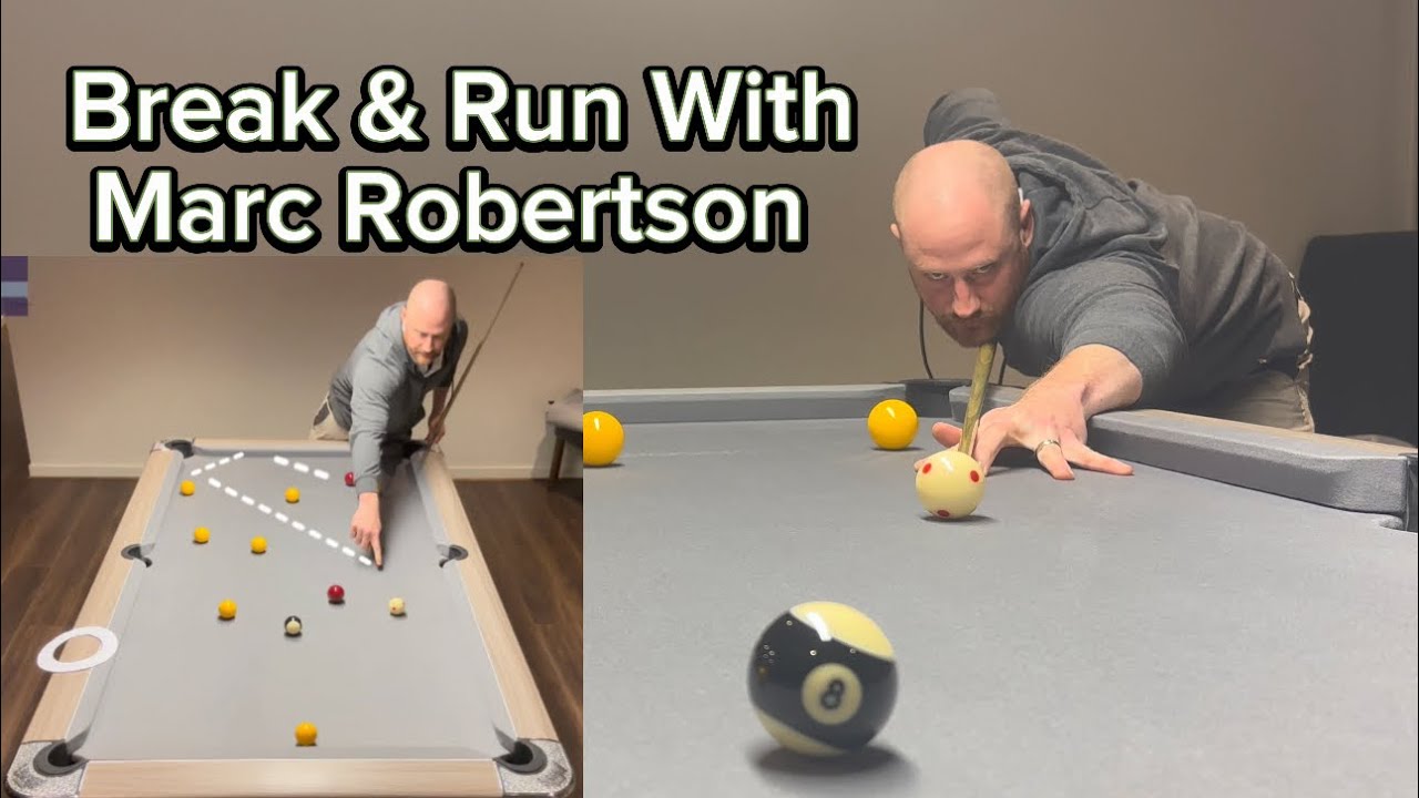 Break & Run With Marc Robertson | 8 Ball | Michael Scerri - YouTube