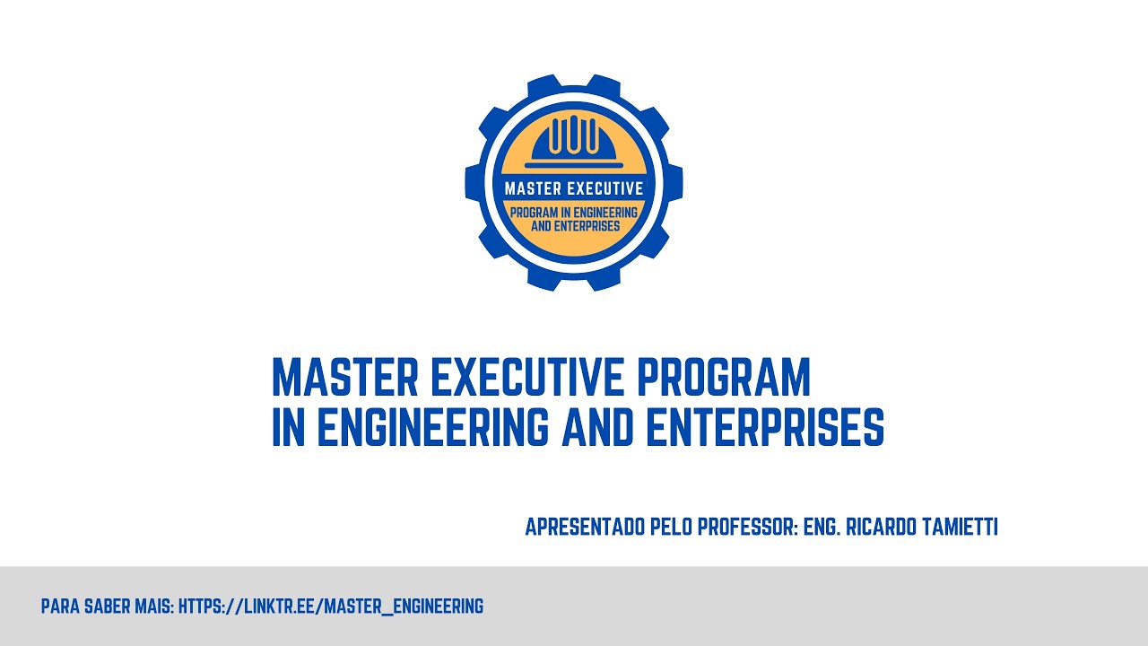 Master Executive Program in Engineering and Enterprises - Apresentação ...