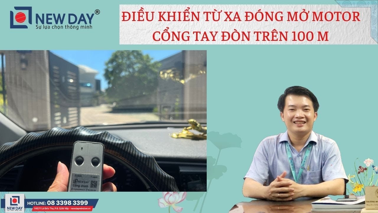 Motor cổng tay đòn 2 cánh mở cổng tự động xa 100 m [cổng tự động New ...