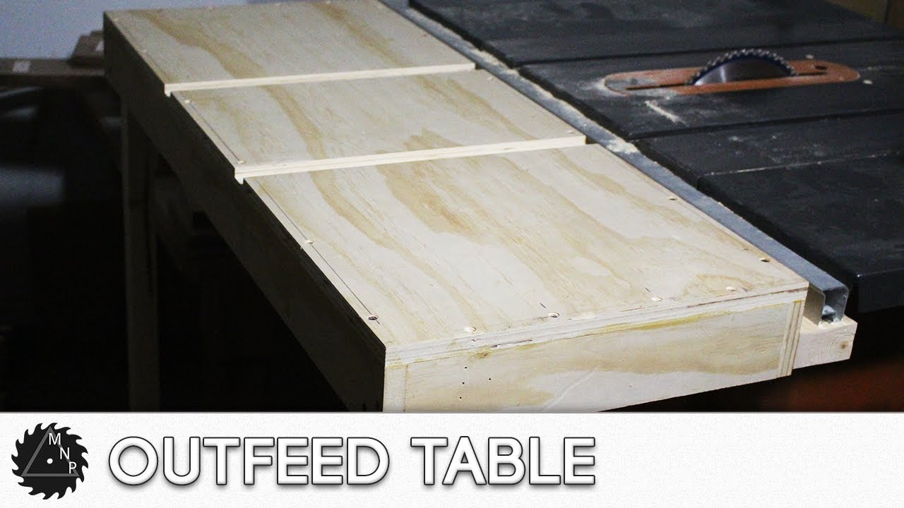 Outfeed Table for Ridgid Table Saw - YouTube