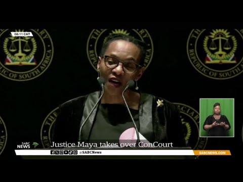 Justice Mandisa Maya takes over as Chief Justice - YouTube