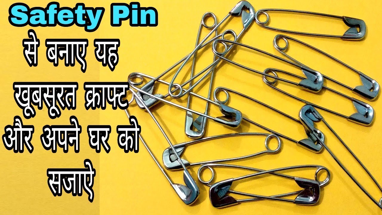 DIY Best out of waste Safety Pins/ Cool craft ideas/ Best reuse idea ...
