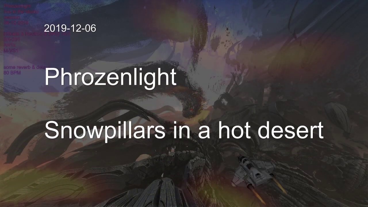 Phrozenlight - snowpillars in a hot desert - YouTube