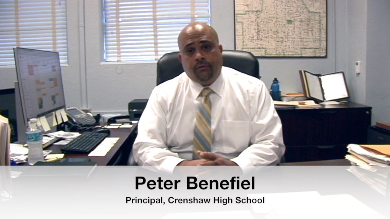 Crenshaw High Principal Peter Benefiel 2018 by VideoWebb - YouTube