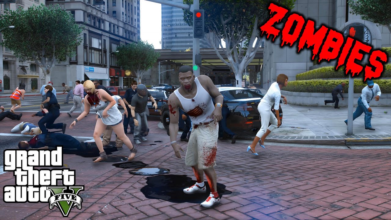 GTA 5 - FRANKLIN Become A ZOMBIE || Part 19 || GTA 5 MODS - YouTube