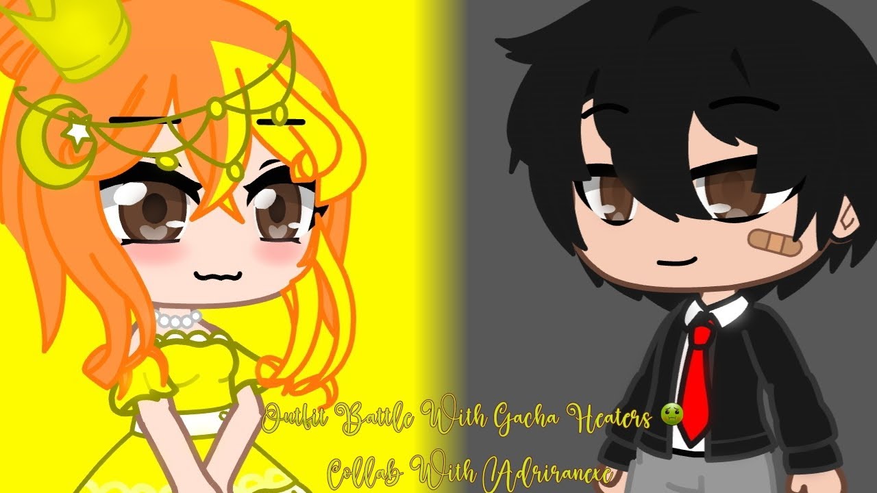 Outfit Battle With Gacha Heaters 🤢|Gacha Club| Collab with @adrianexee ...