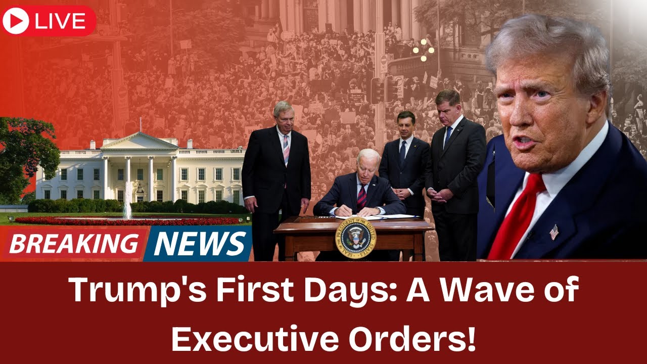 Trump's First Days A Wave of Executive Orders! | usa news today | CNN ...