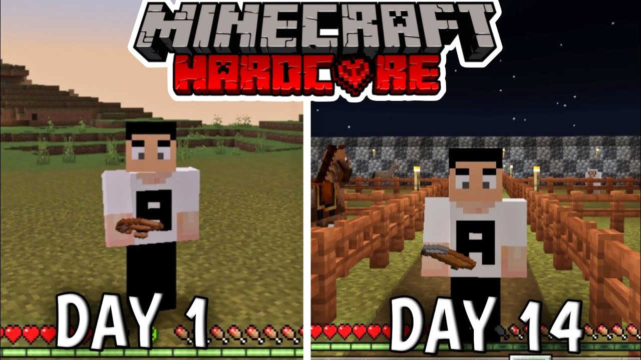 1 TO 14 DAY CHALLENGE IN MINECRAFT - YouTube