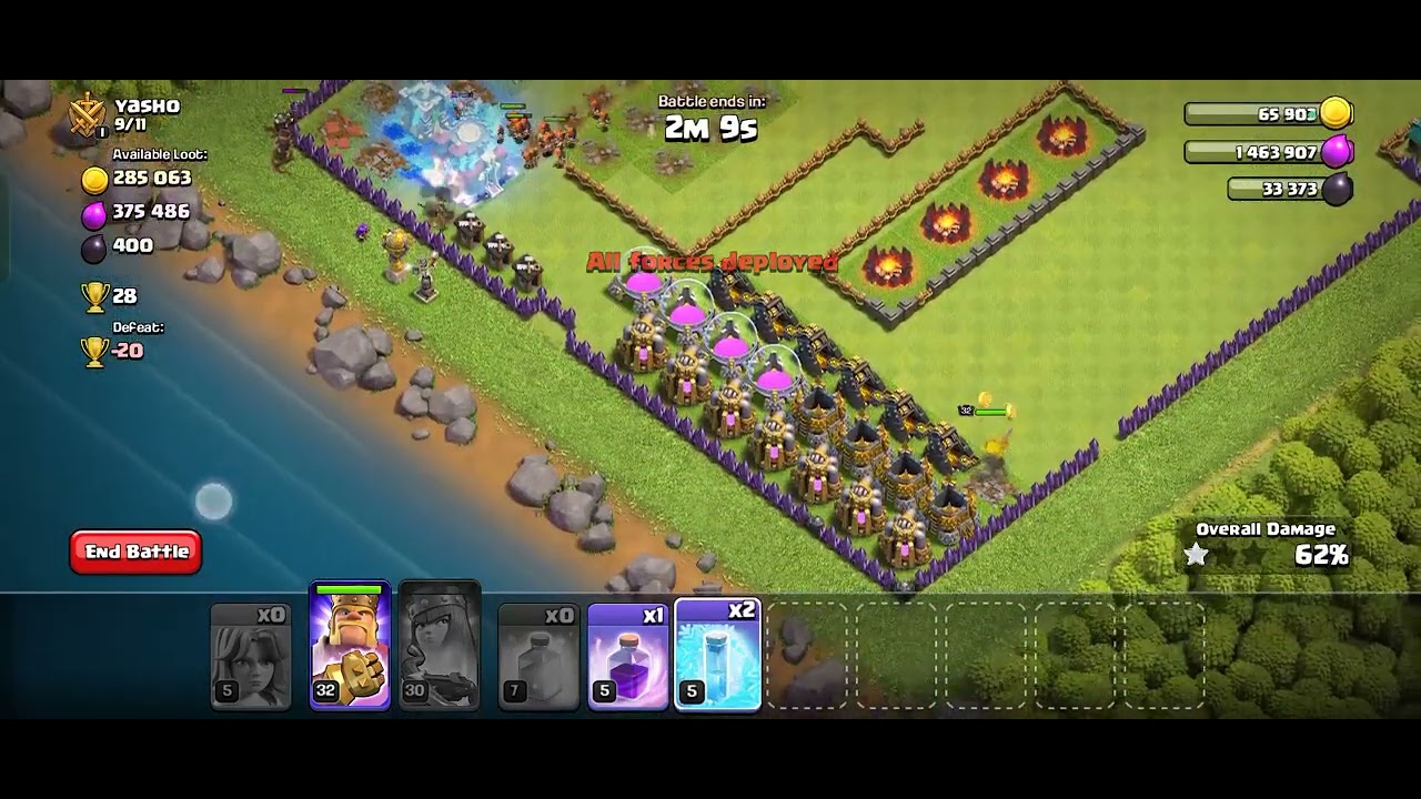 😰😰😰😰clash of clans easy attack - YouTube