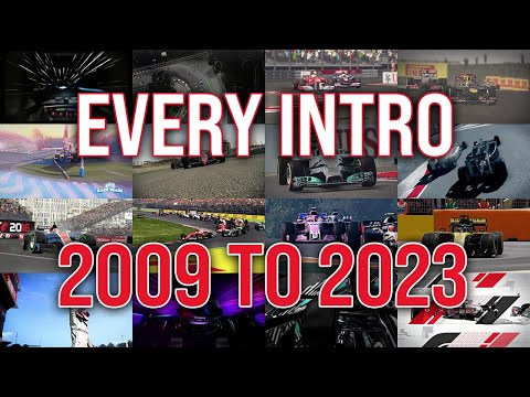Every Codemasters' F1 Game Intro From 2009 to 2023 - F1 2009 to F1 23