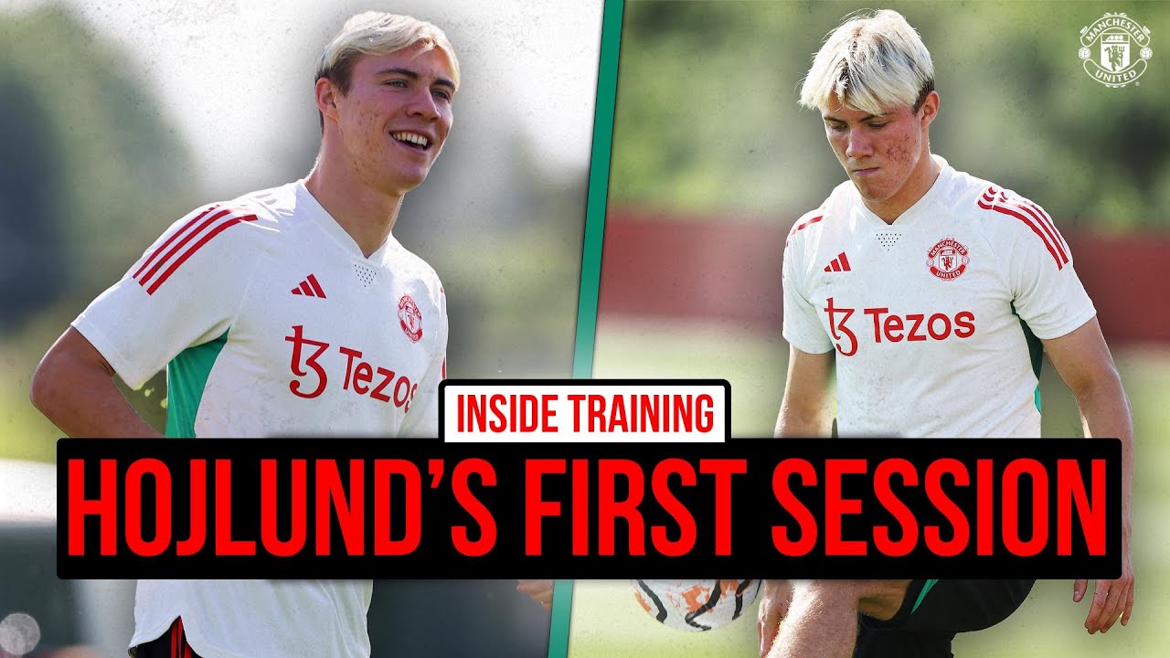Hojlund's First Training Session! 🔥 | INSIDE TRAINING - YouTube