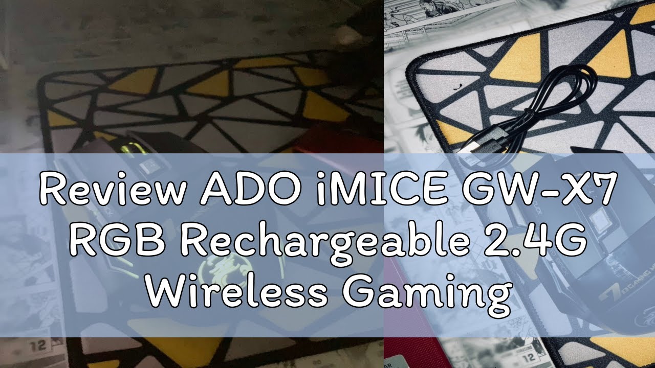 Review ADO iMICE GW-X7 RGB Rechargeable 2.4G Wireless Gaming PC Mouse ...