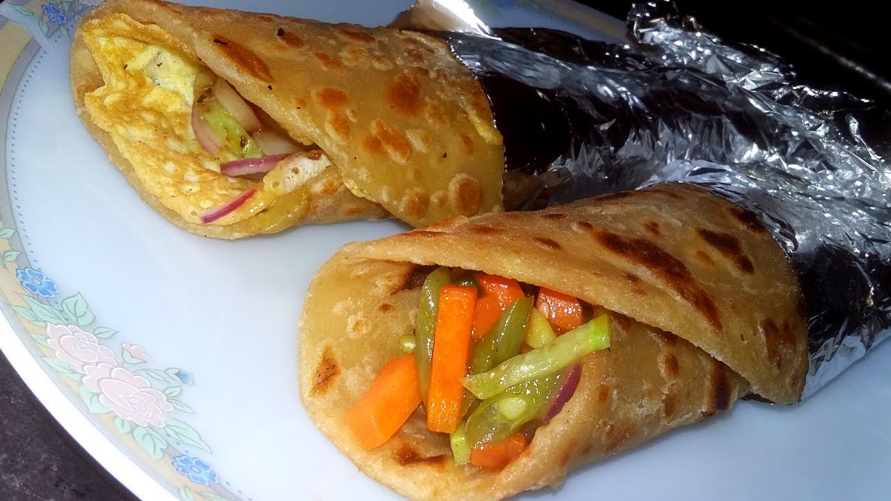 Egg and veg roll / Kolkata street food recipe - YouTube