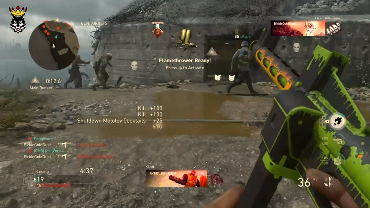 These Zombies in CoD WW2 are kamikaze maniacs - YouTube