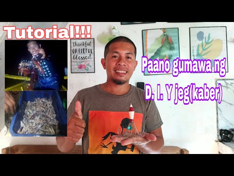 Tutorial Part 1( Paano gumawa ng jeg kaber para sa pusit) step by step 
