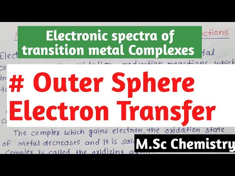 #Electron Transfer Reaction #Outer Sphere mechanism - YouTube