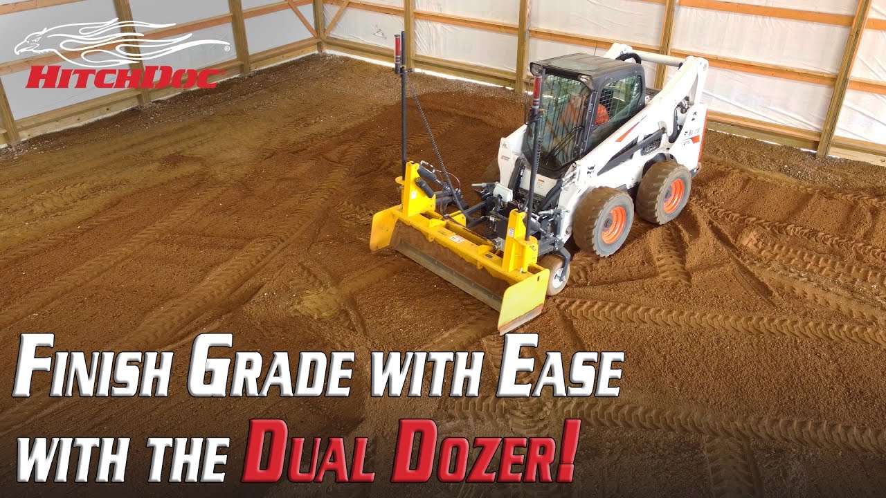 How to Finish Grade Perfectly Level Surfaces with the Dual Dozer - YouTube