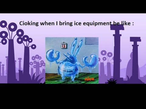 Bullying Cioking with ice equipment.