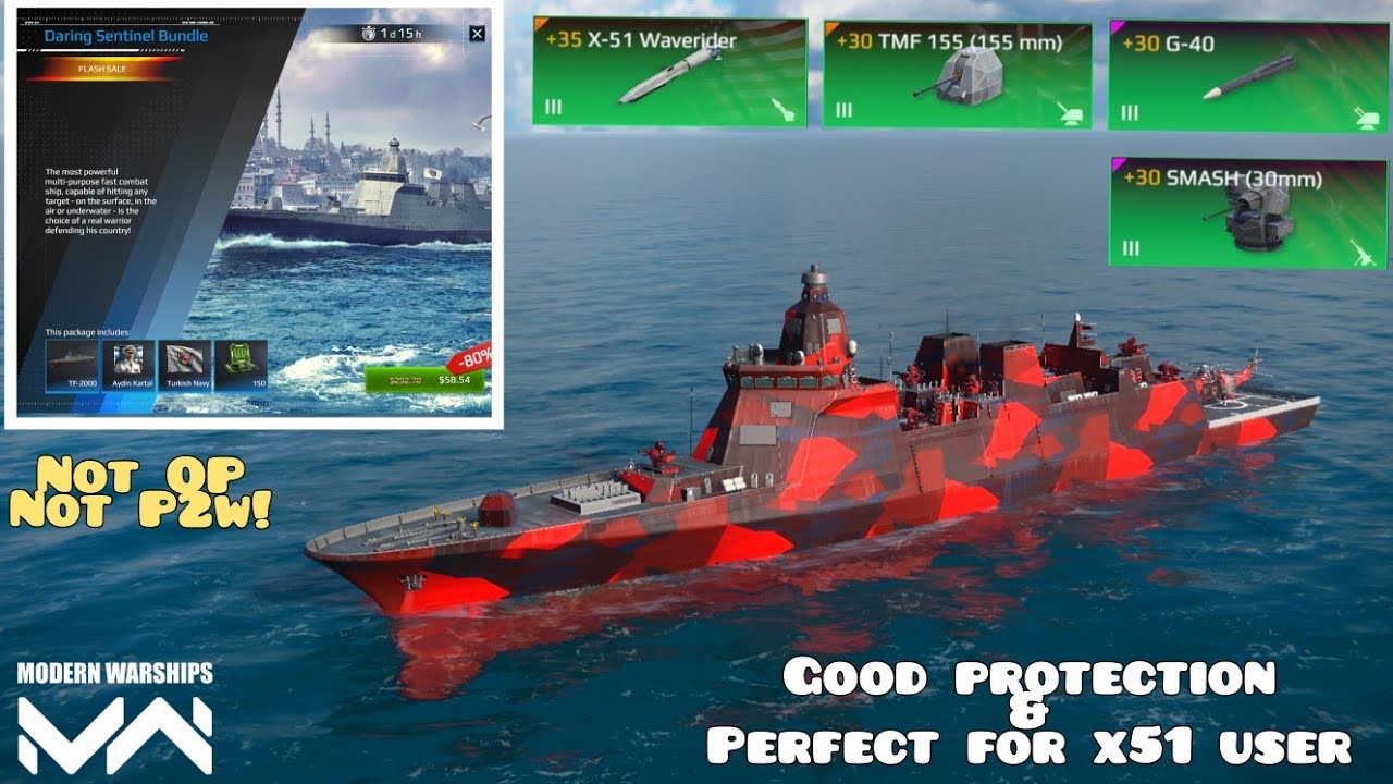 Modern Warships TF2000 Turkish Navy bundle ship perfect ship for x51 ...