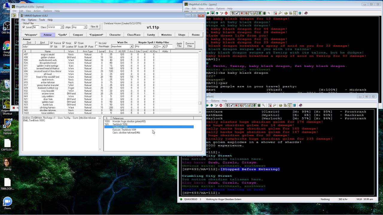 Boss: Huge Obsidian Golem | MajorMUD 097 - YouTube