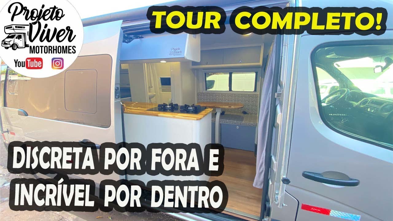TOUR COMPLETO NO MOTORHOME MAIS DISCRETO DO BRASIL - PROJETO VIVER ...