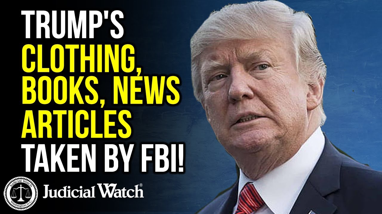 Trump's Clothing, Books, News Articles Taken by FBI! - YouTube