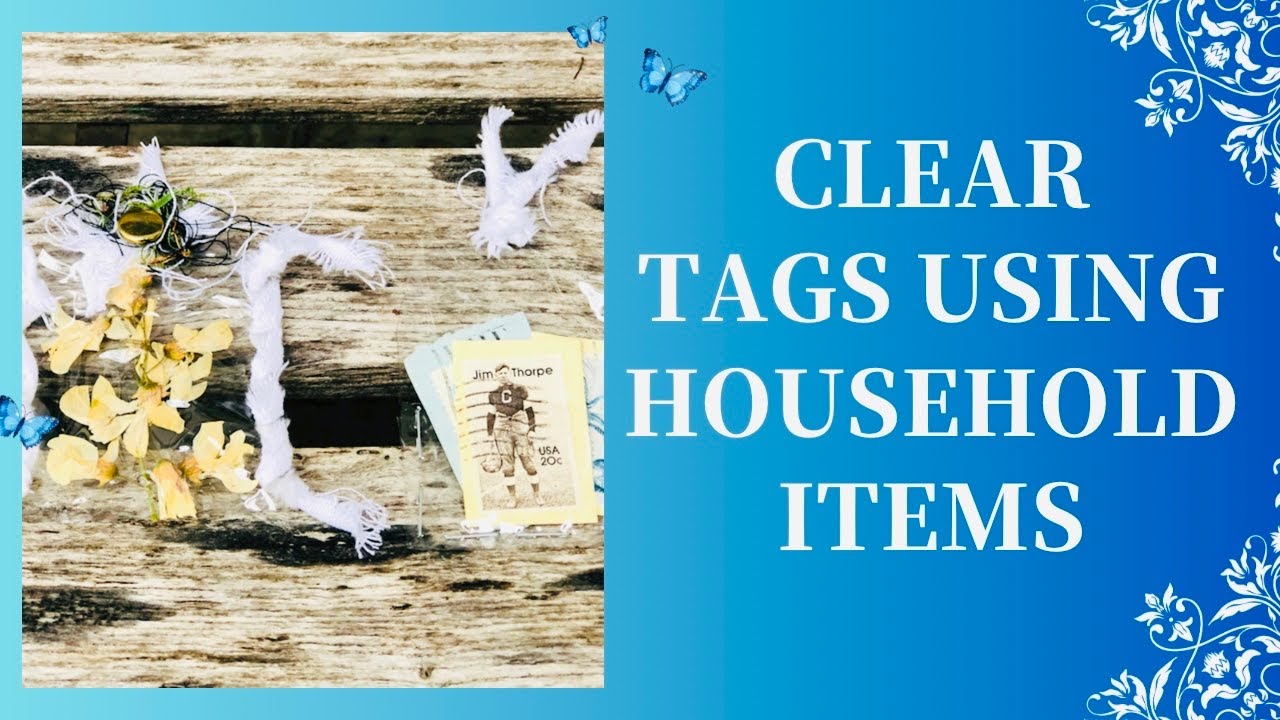 Making tags using household items beginner friendly #junkjournal #craft ...