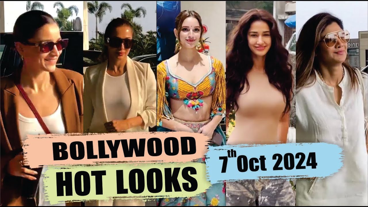 Bollywood Actress Hot Look | Alia Bhatt | Tripti Dimri | Malaika arora | Disha | 7 Oct 2024 | 10 ...