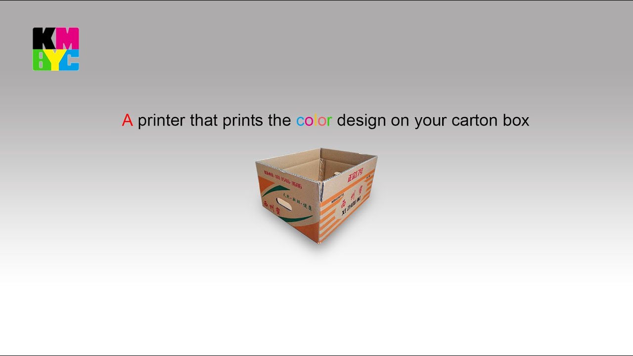 Digital Corrugated Box Single Pass Color Printer Large Size - YouTube